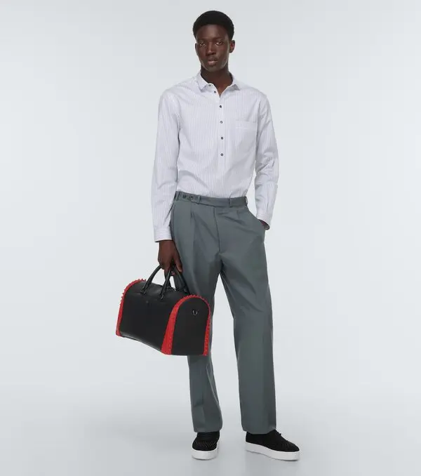 CHRISTIAN LOUBOUTIN Sneakender Spiked Leather Duffle Bag