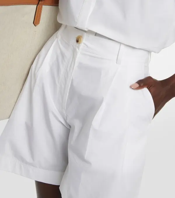 TOTEME Cotton Poplin Bermuda Shorts