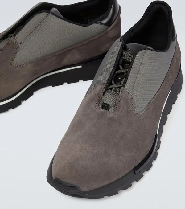 Berluti Fast Track Suede Sneakers