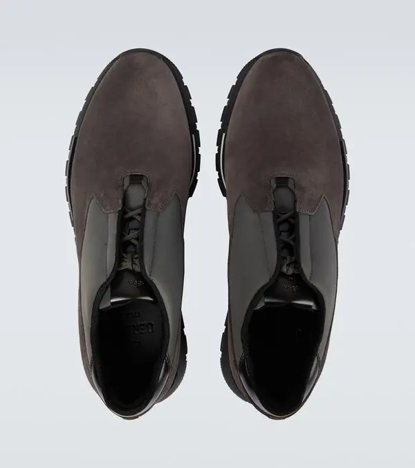 Berluti Fast Track Suede Sneakers