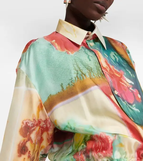 JEAN PAUL GAULTIER Printed Silk Shirt - Multicoloured