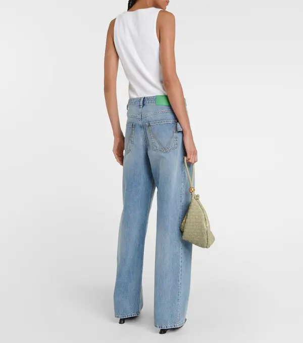 Bottega Veneta High-rise Straight Jeans - Blue