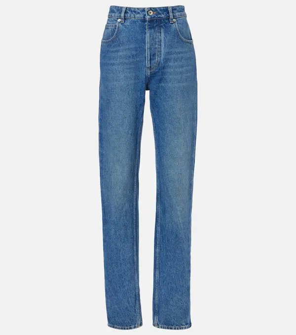 Bottega Veneta High-rise Straight Jeans - Blue