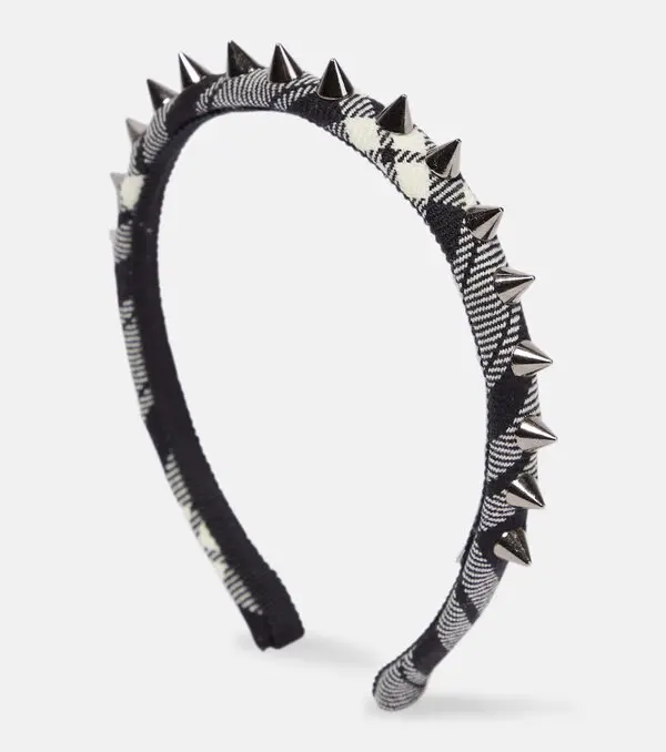Alessandra Rich Spike-embellished Headband - Black