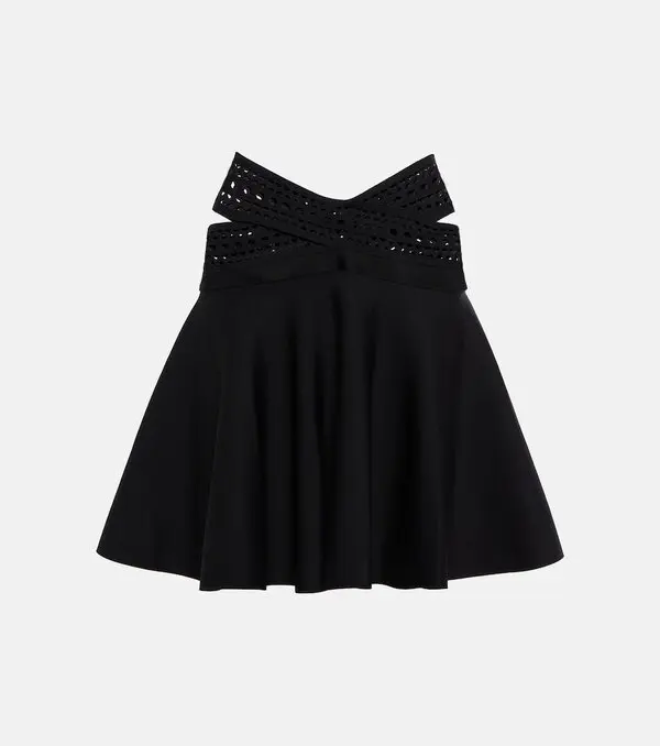 Alaïa Vienne High-rise Miniskirt - Black