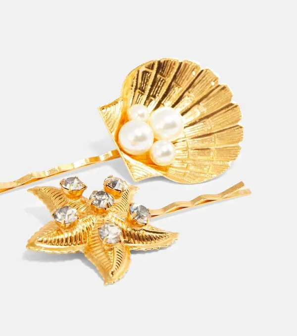 Jennifer Behr Asteroidea Bobby Pins Set In Gold - 40% Off  display picture 2