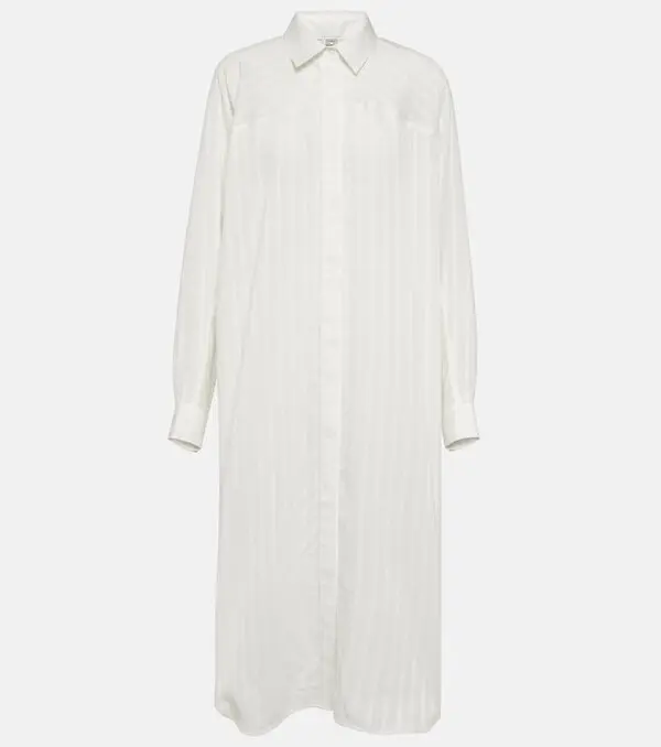 TOTEME Striped Jacquard Shirt Dress