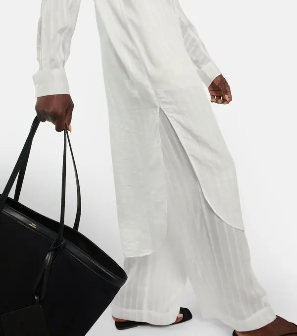 TOTEME Striped Jacquard Shirt Dress