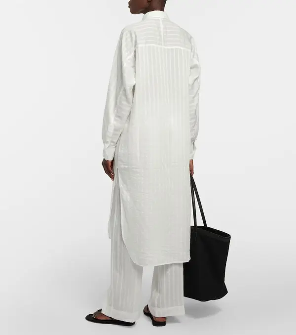 TOTEME Striped Jacquard Shirt Dress