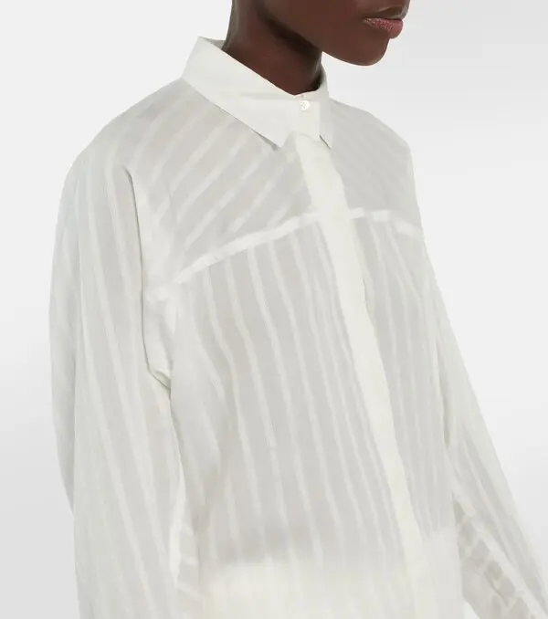 TOTEME Striped Jacquard Shirt Dress