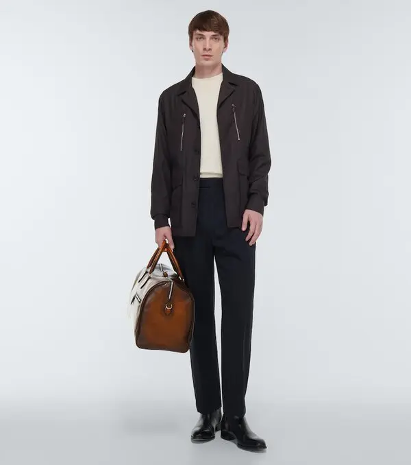 Berluti Jour Off Leather Travel Bag