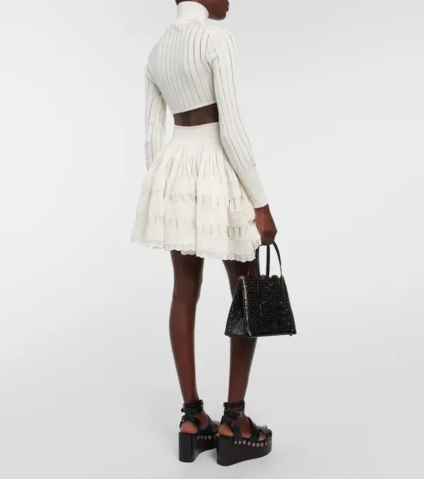 Alaïa Crinoline Mini Skirt - Beige