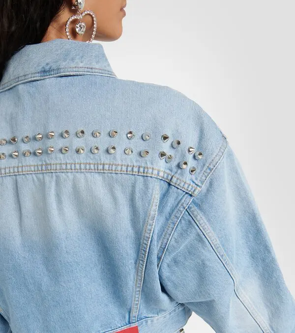 Alessandra Rich Embellished Denim Jacket