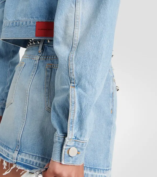 Alessandra Rich Embellished Denim Jacket