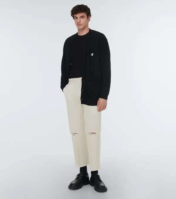 Undercover Distressed Straight-leg Cotton Pants
