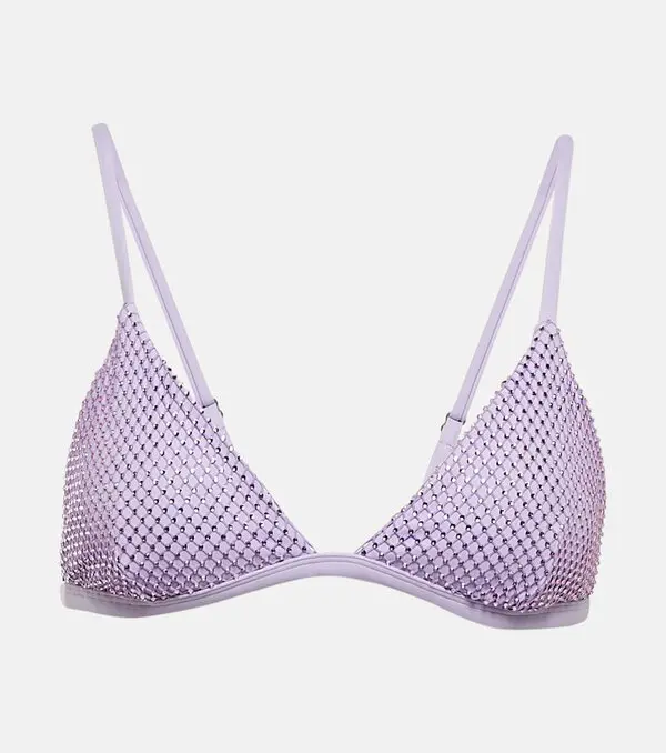 Simkhai Joelle Embellished Bikini Top