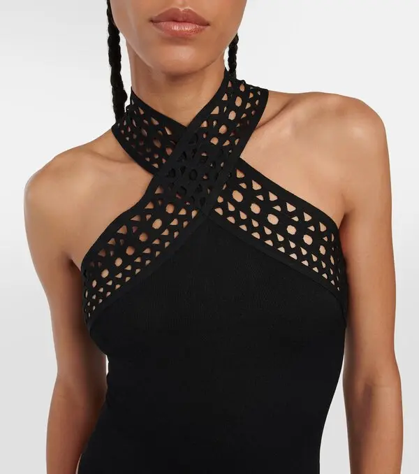 Alaïa Vienne Halterneck Bodysuit