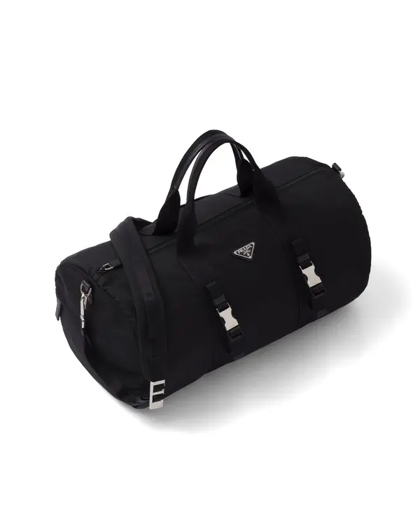 Prada Re-nylon And Saffiano Leather Duffle Bag