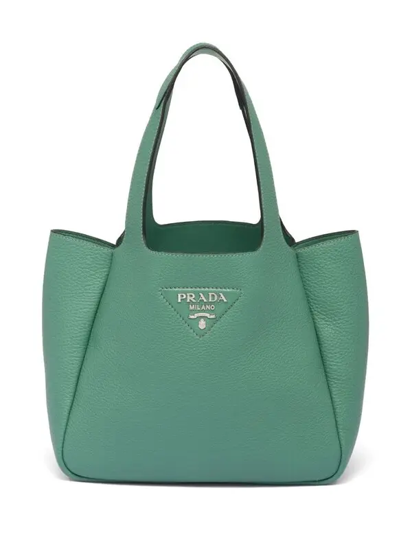 Prada Logo-plaque Tote Bag