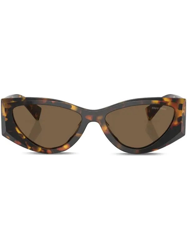 Miu Miu Tortoiseshell Cat-eye Sunglasses - Brown