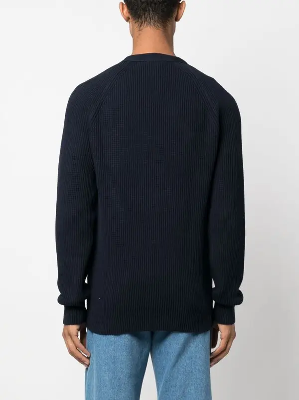 Lacoste Logo-patch Knitted Cardigan