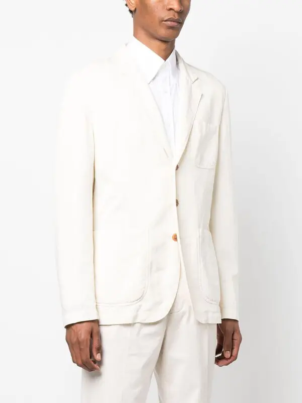 Brunello Cucinelli Single-breasted Button-fastening Jacket - C5797 White
