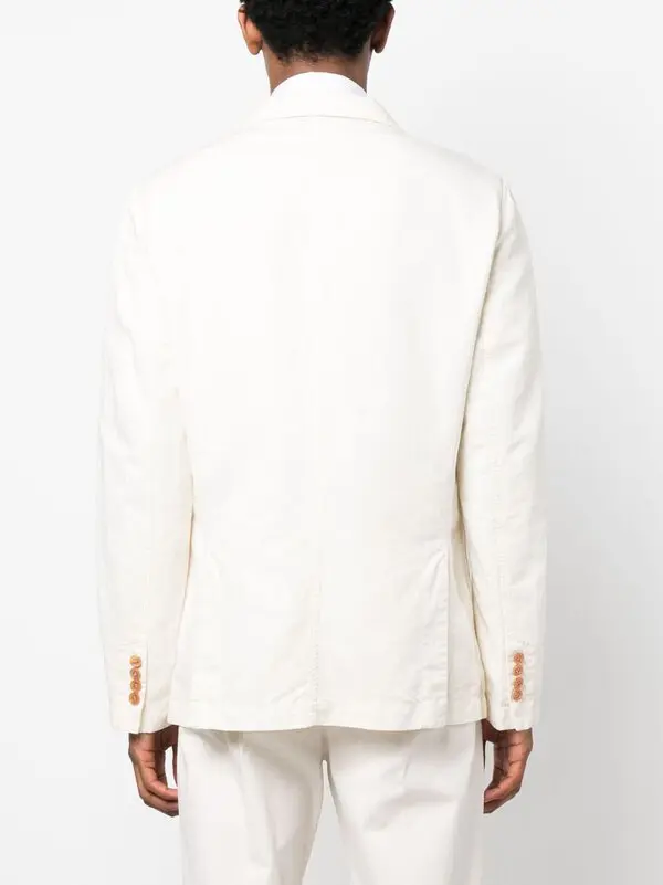Brunello Cucinelli Single-breasted Button-fastening Jacket - C5797 White