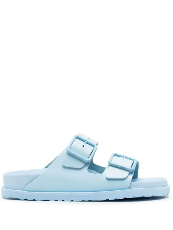 BIRKENSTOCK Arizona Leather Slides - Blue