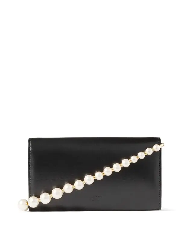 JIMMY CHOO Avenue Leather Chain Wallet