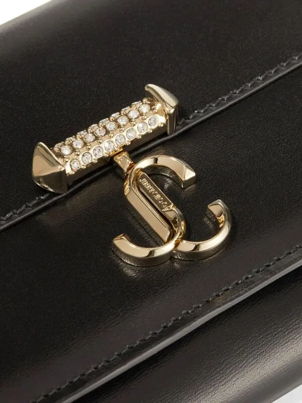 JIMMY CHOO Avenue Leather Chain Wallet