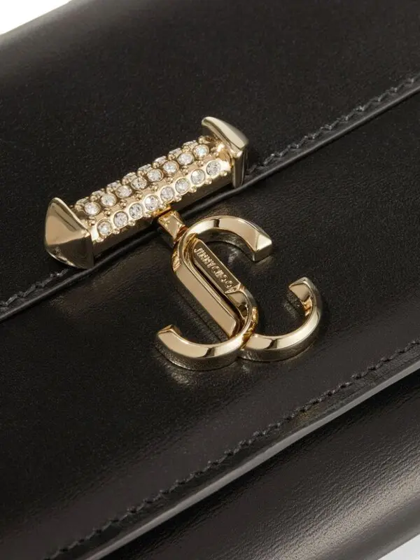 JIMMY CHOO Avenue Leather Chain Wallet