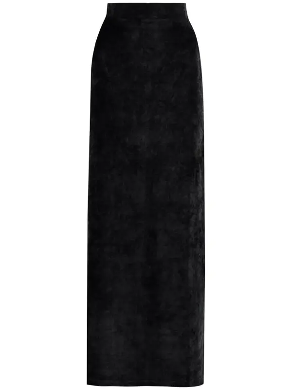 Balenciaga Velvet-effect High-waisted Skirt