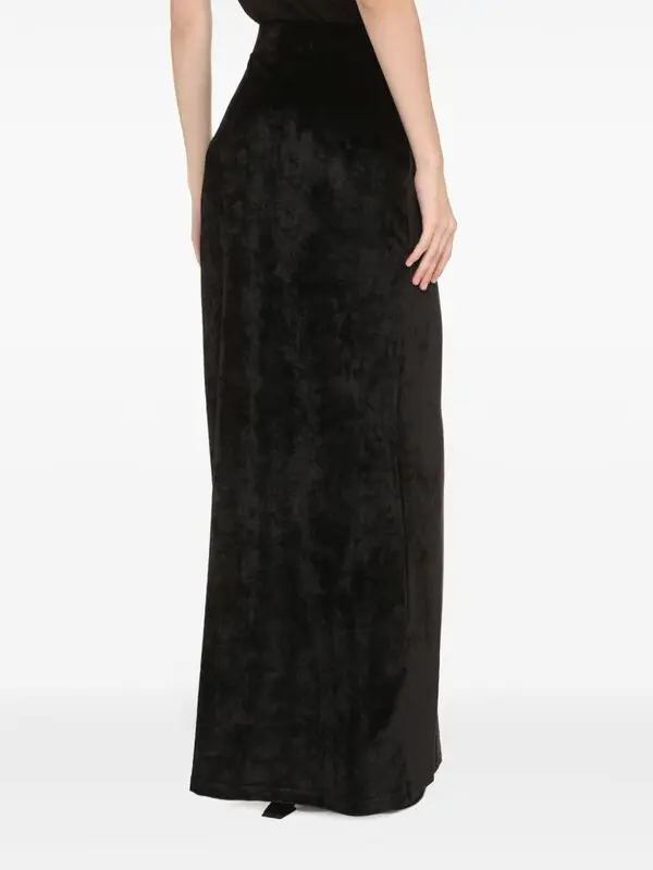 Balenciaga Velvet-effect High-waisted Skirt
