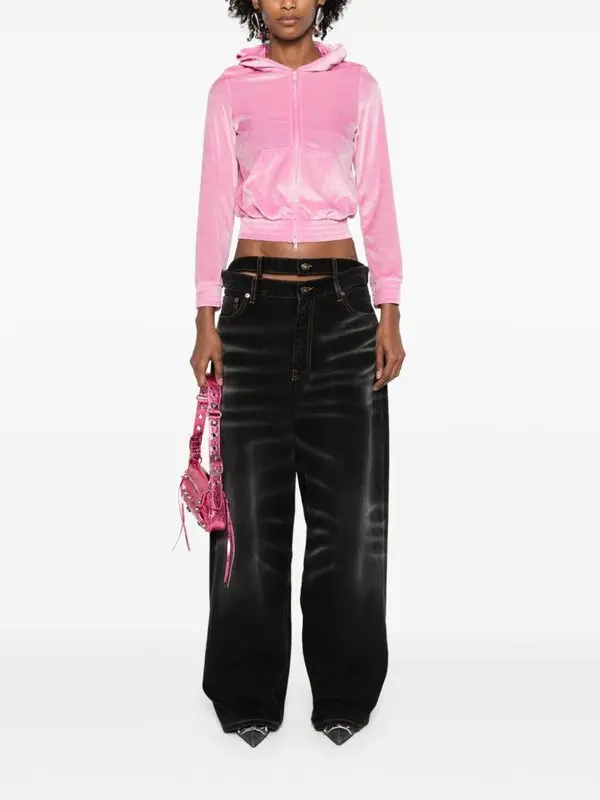 Balenciaga Bb Paris Zip-up Hoodie