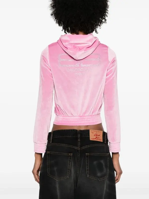 Balenciaga Bb Paris Zip-up Hoodie