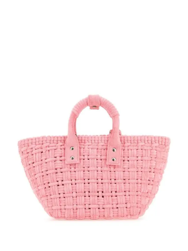 Balenciaga Xs Bistro Basket Tote - Pink