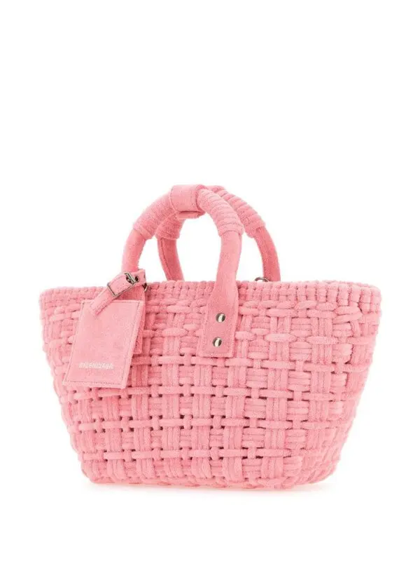 Balenciaga Xs Bistro Basket Tote - Pink