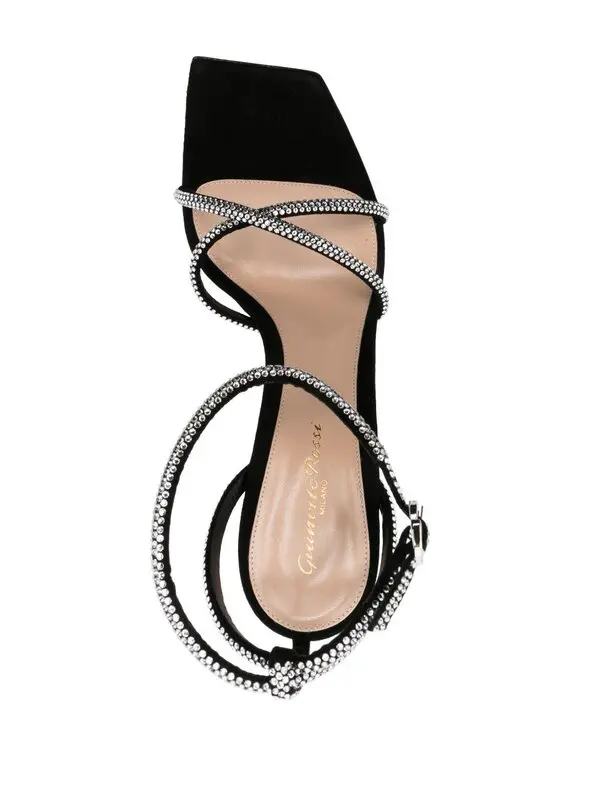GIANVITO ROSSI Crystal-embellished 120mm Suede Sandals