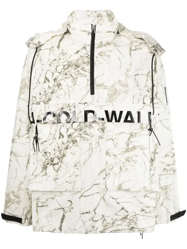 A-COLD-WALL* Marble-print Zip-up Jacket