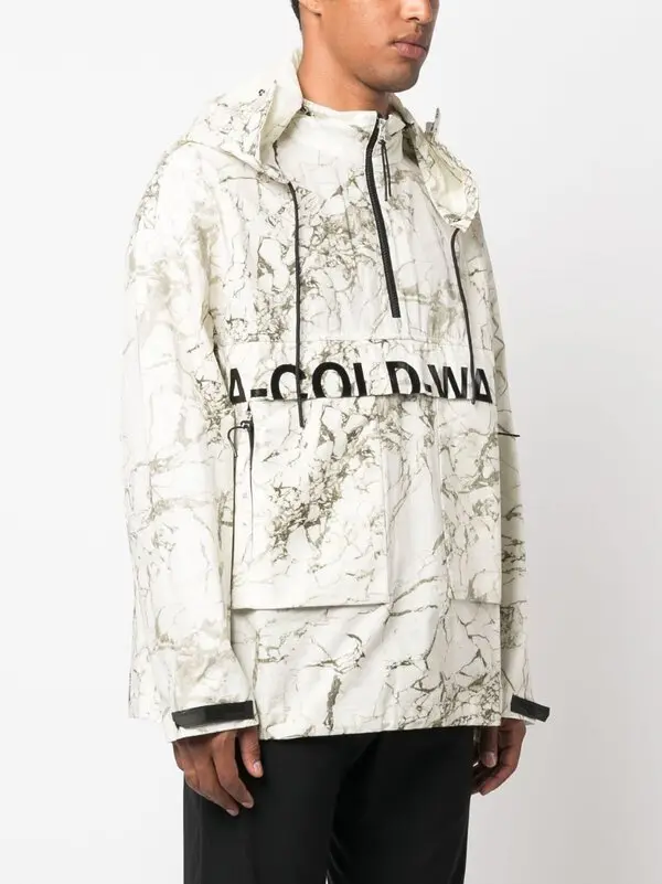 A-COLD-WALL* Marble-print Zip-up Jacket