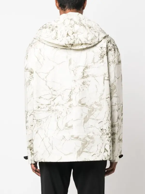 A-COLD-WALL* Marble-print Zip-up Jacket