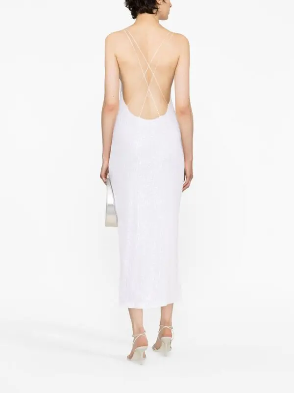 ROTATE BY BIRGER CHRISTENSEN Sequin-embellished Slip Dress