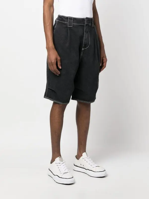 Sunnei Knee-length Denim Bermuda Shorts
