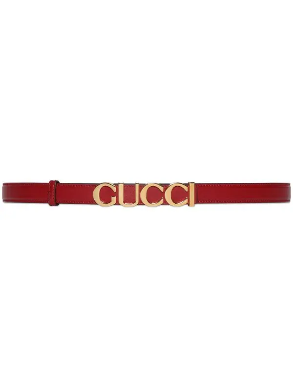 Gucci Logo-buckle Leather Belt