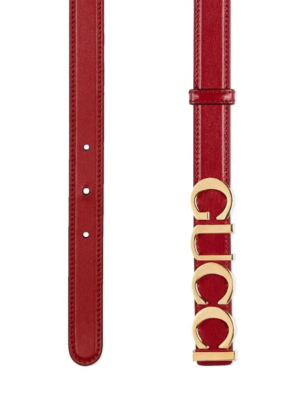 Gucci Logo-buckle Leather Belt
