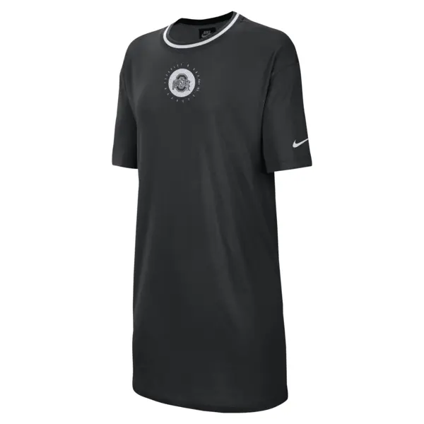 ohio state t shirt dress Women's Gameday Couture Scarlet Ohio State Buckeyes Perfect Score Mini T-Shirt Dress Size: Large