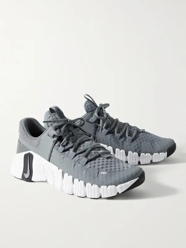 Nike Free Metcon 5 Rubber-trimmed Mesh Sneakers