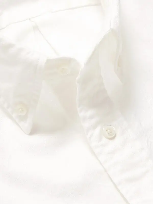 BEAMS Button-down Collar Cotton Oxford Shirt - Neutrals