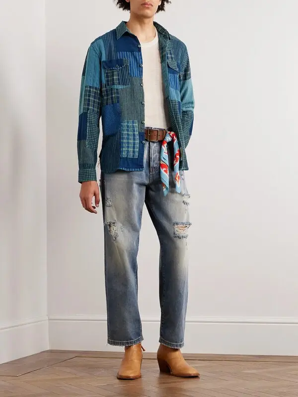 Ralph Lauren Patchwork Denim Shirt
