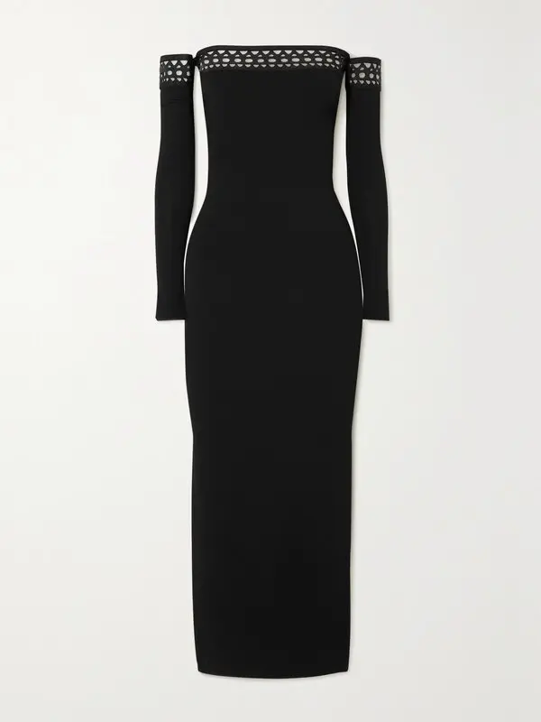 Alaïa Archetypes Convertible Midi Dress - Black
